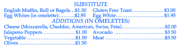 MENU – Athens Diner