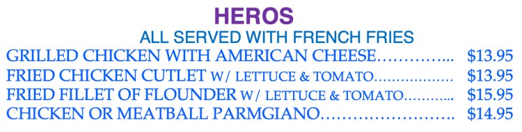 MENU – Athens Diner