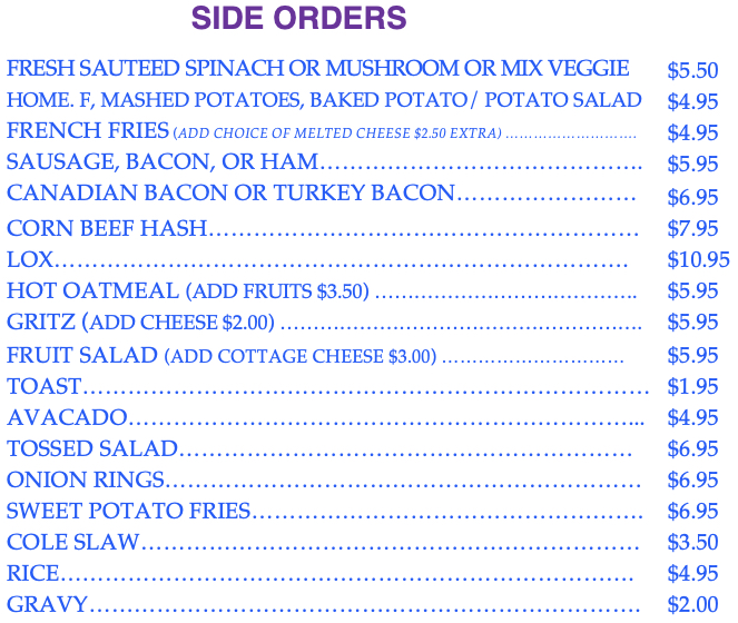 MENU – Athens Diner