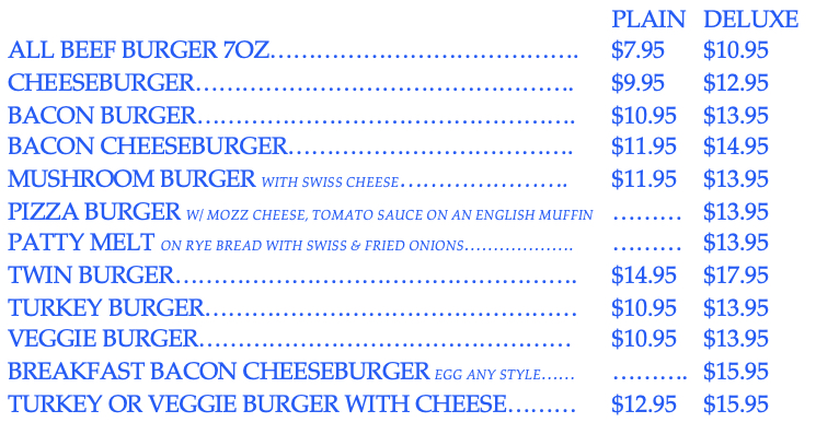 MENU – Athens Diner